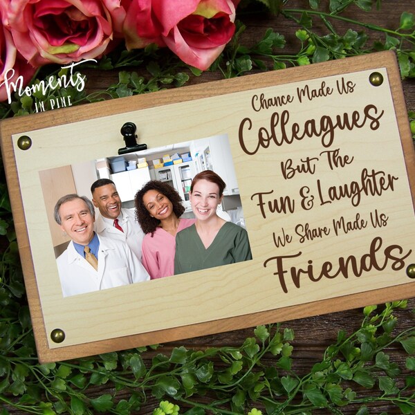 Chance Made Us Colleagues Frames - Etsy