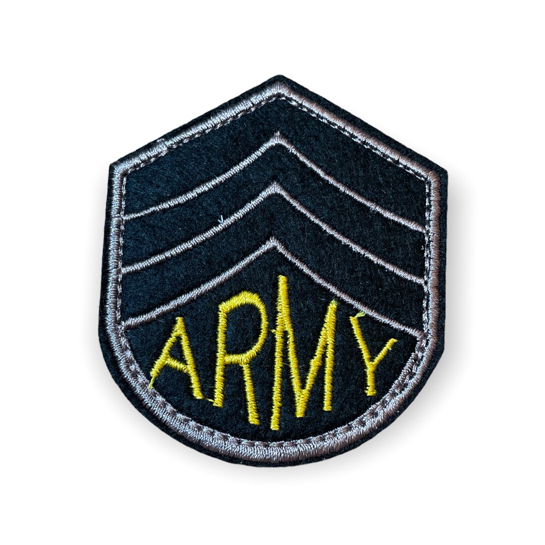 ARMY Sergeant Shield Fabric Embroidered Patch Sew on Iron - Etsy Hong Kong