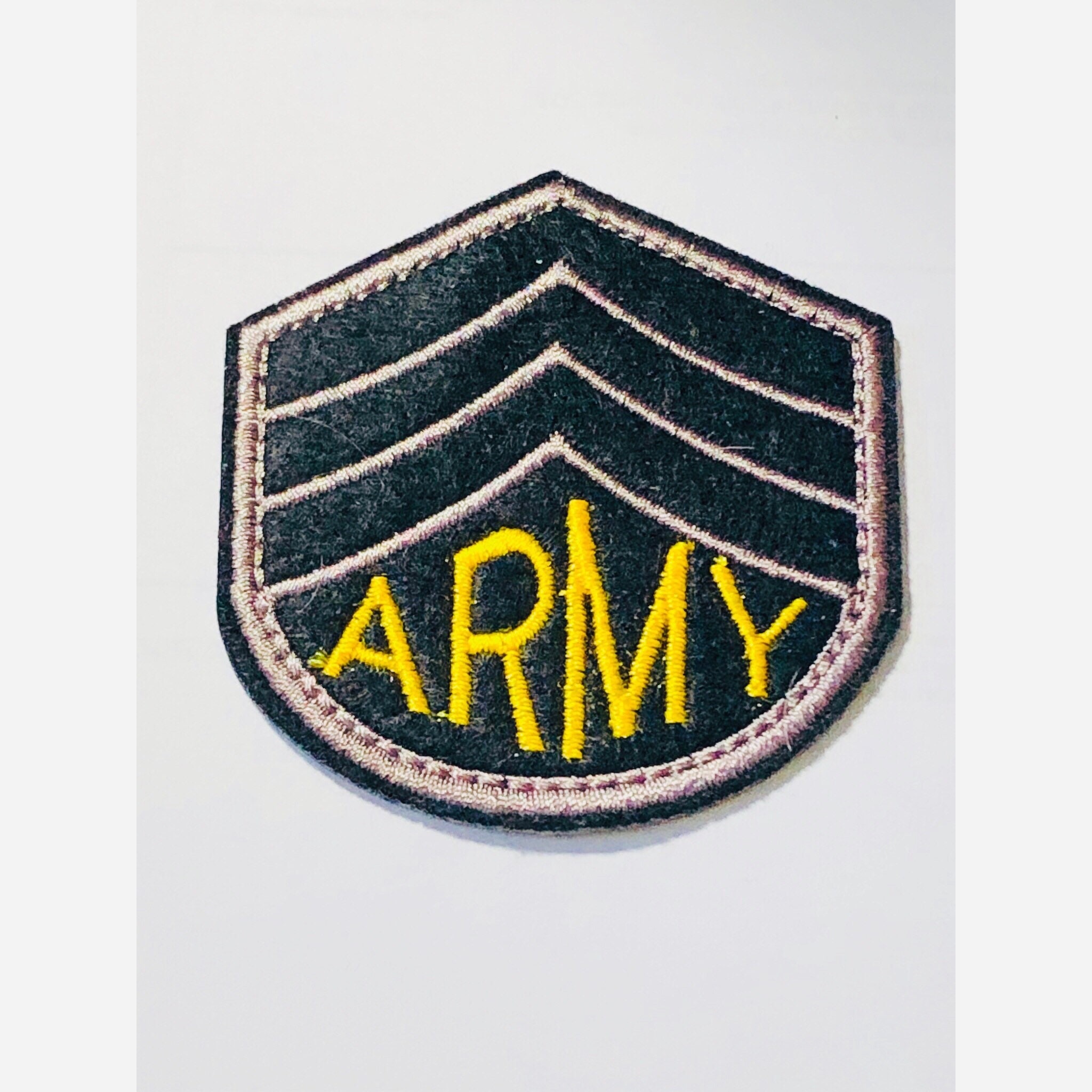 ARMY Sergeant Shield Fabric Embroidered Patch Sew On Iron | Etsy