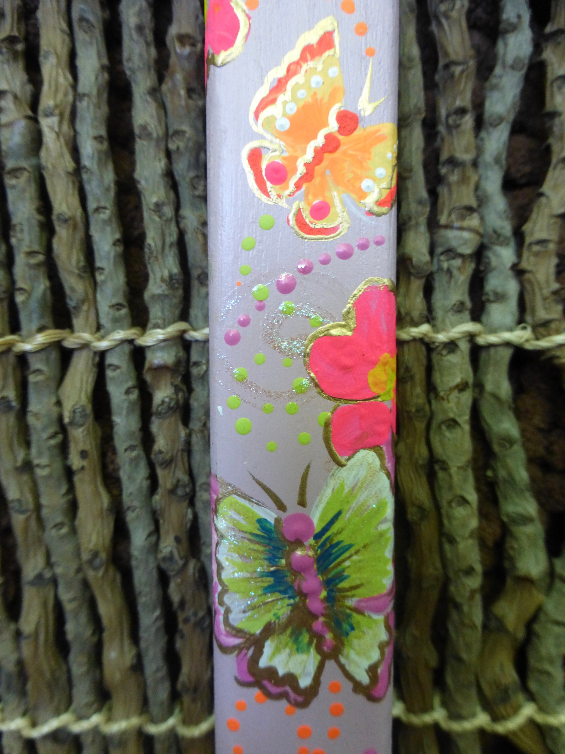 BUTTERFLY Hand Painted Children's CROSS Purple W/ Neon - Etsy