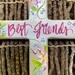 BEST FRIENDS Wall Cross Hand Painted Crucifix BFF Wood Wall - Etsy