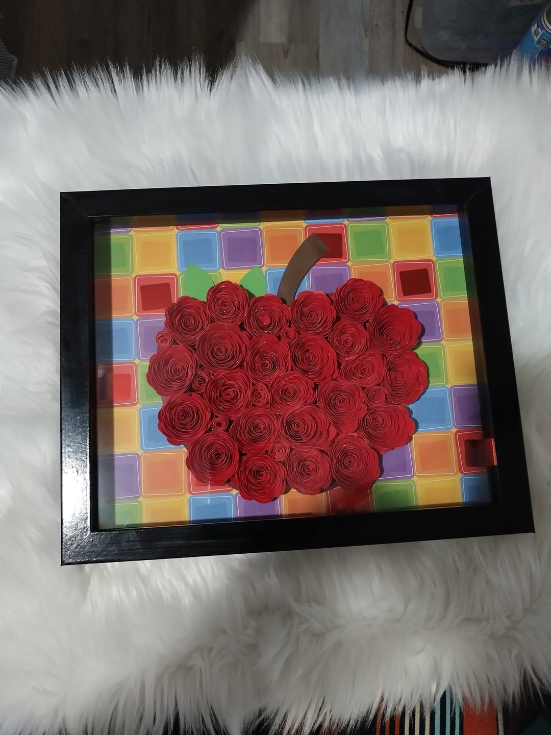 Apple Shadow Box - Etsy