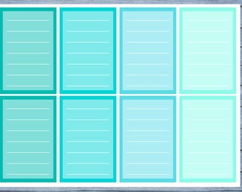 Outlined Full Box Planner Stickers Full Box Planner Stickers | Etsy