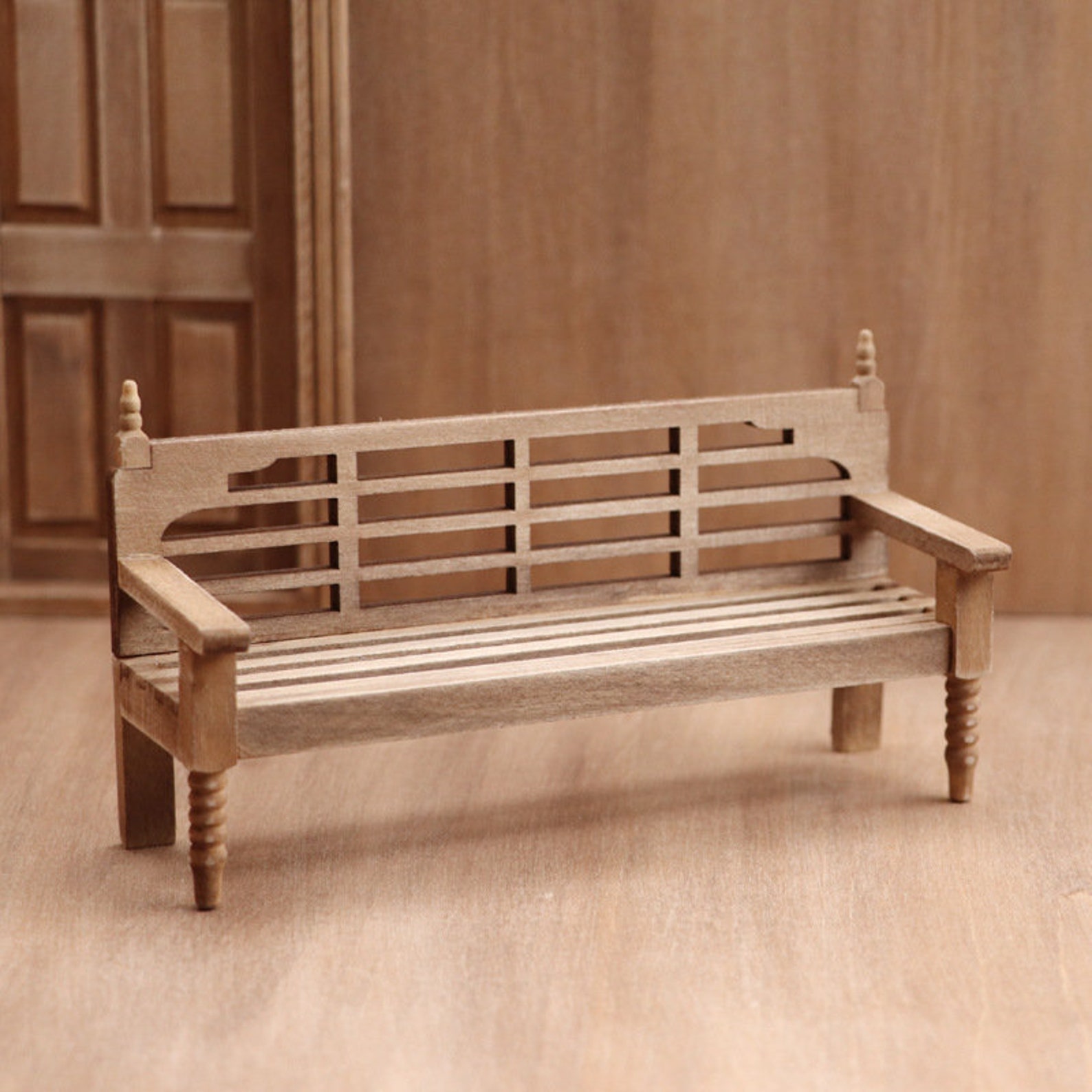 1:12 Scale Benchminiature Bench Roombox Vintage Dollhouse - Etsy