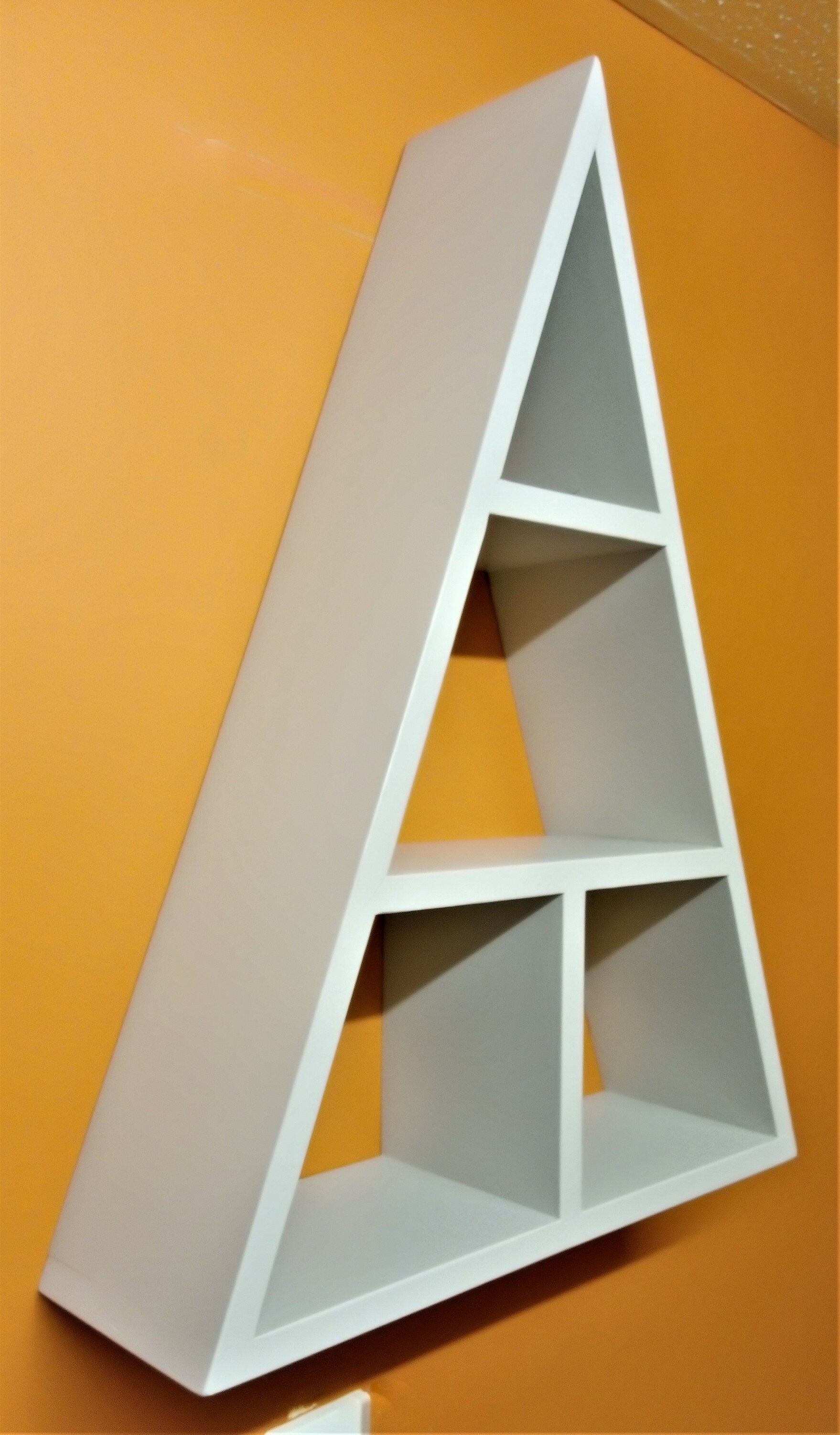 Handmade Solid Wood Triangular Shelving Unit. | Etsy