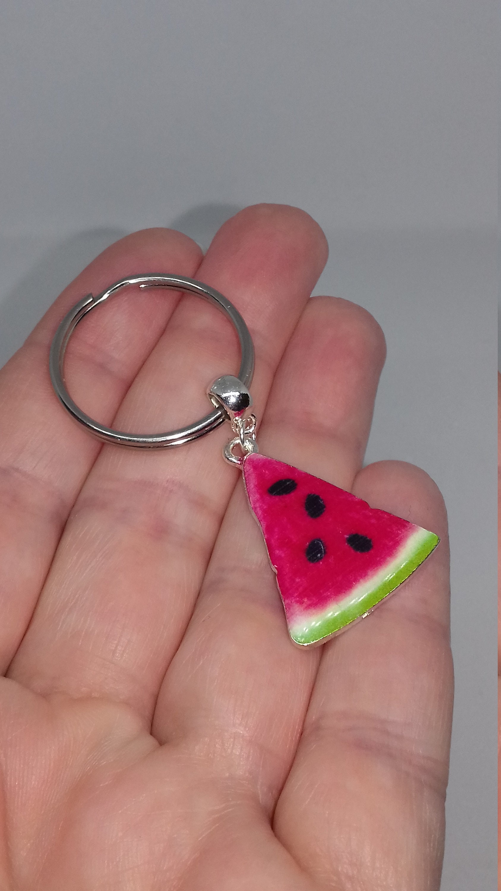 Watermelon keyring keychain uk seller fruit keyring - Etsy 日本