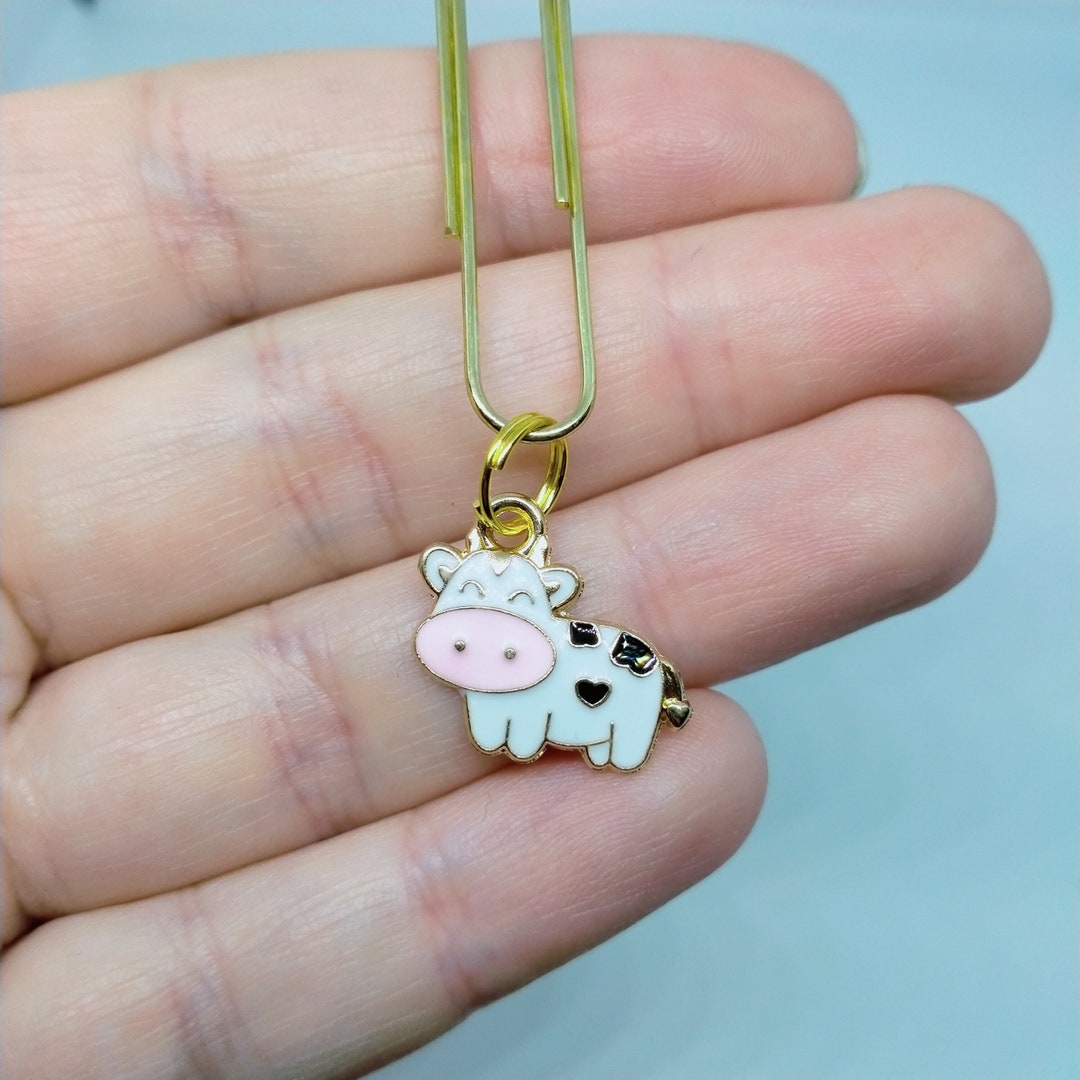 Cow Dangle Paperclip, Planner Clip, Paperclips, Dangle Paperclip ...