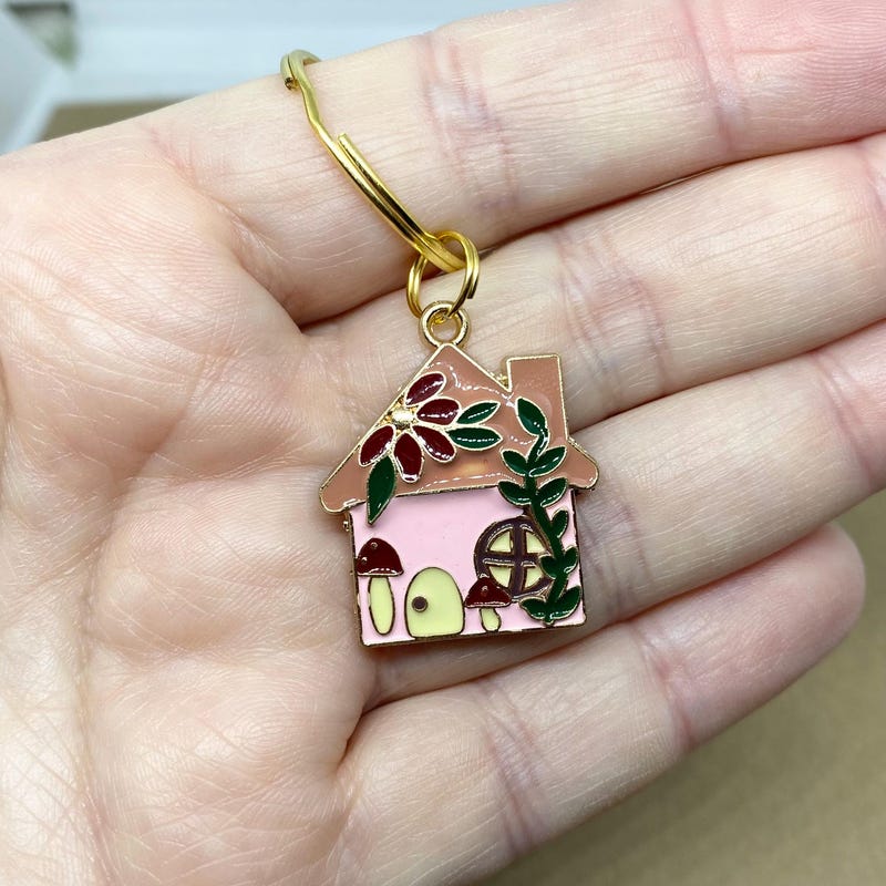 New Cottage Keyring - Etsy