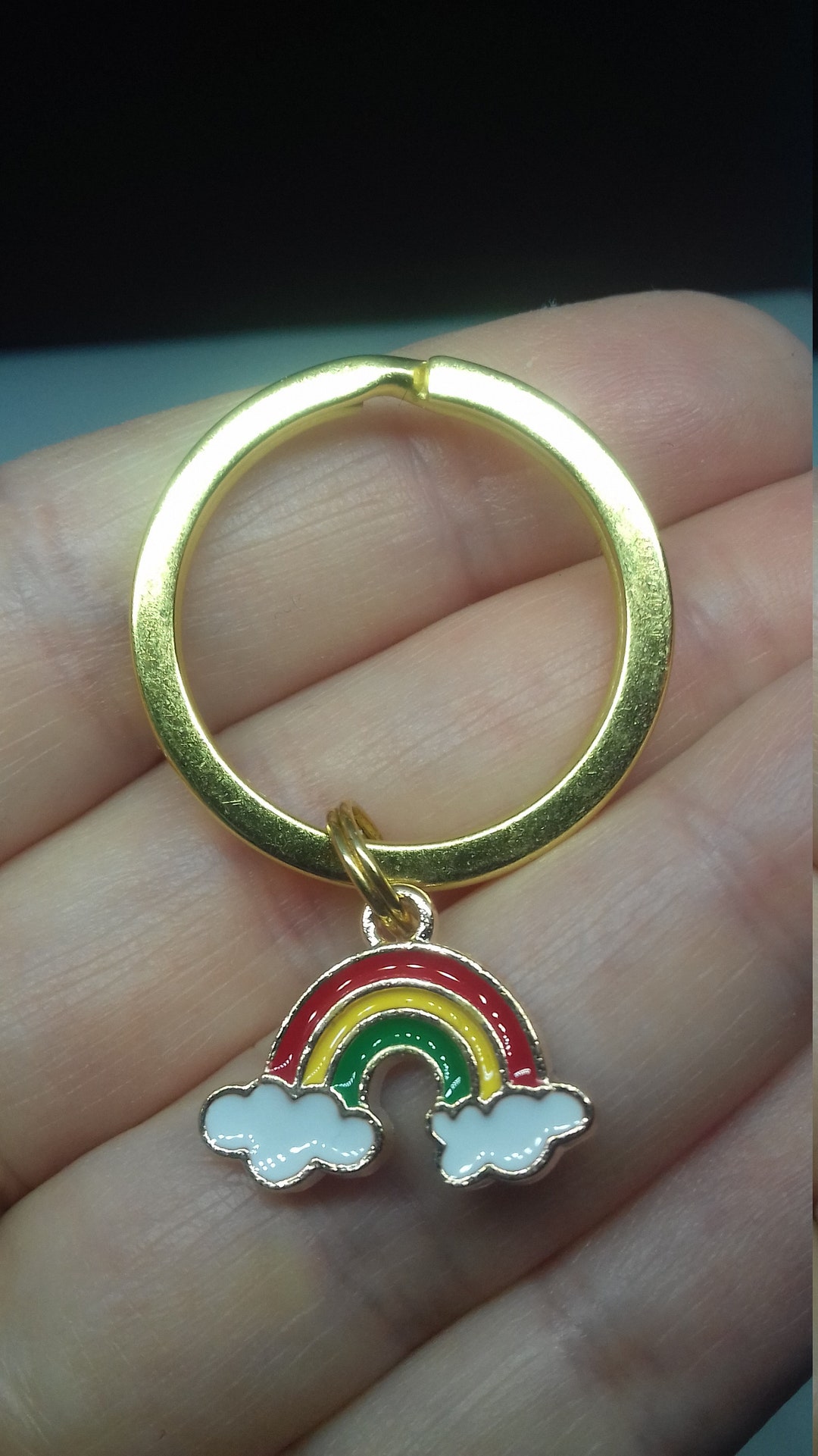 Rainbow Keyring Keychain Uk Seller Bright Keyring - Etsy