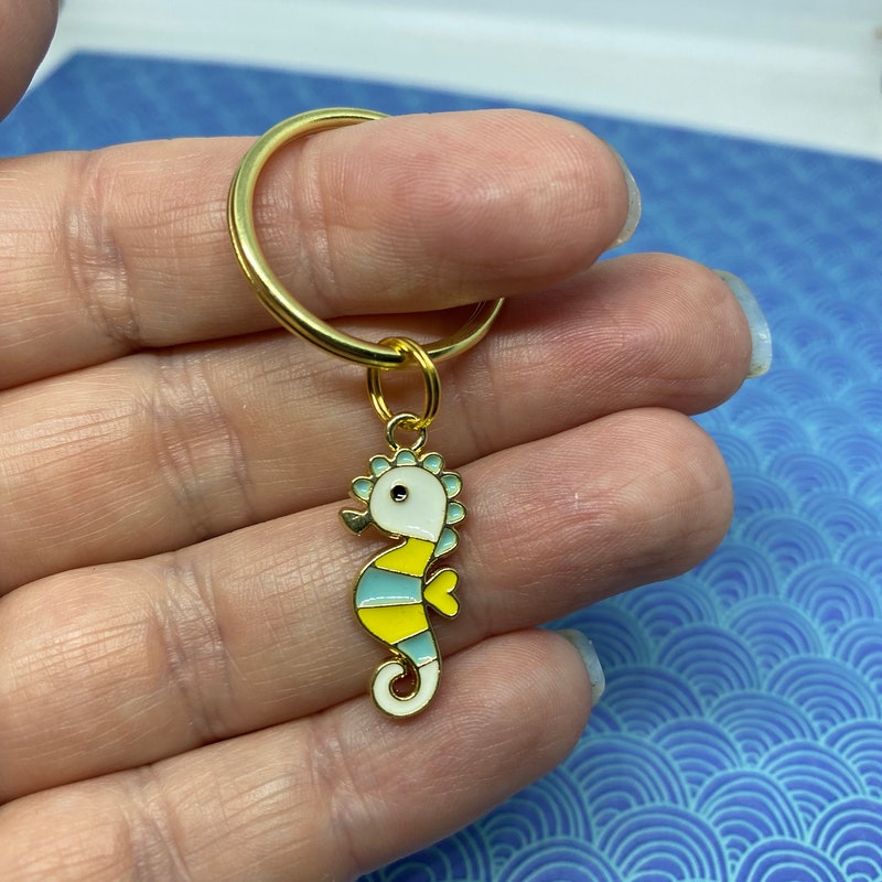 Seahorse Keychain - Etsy