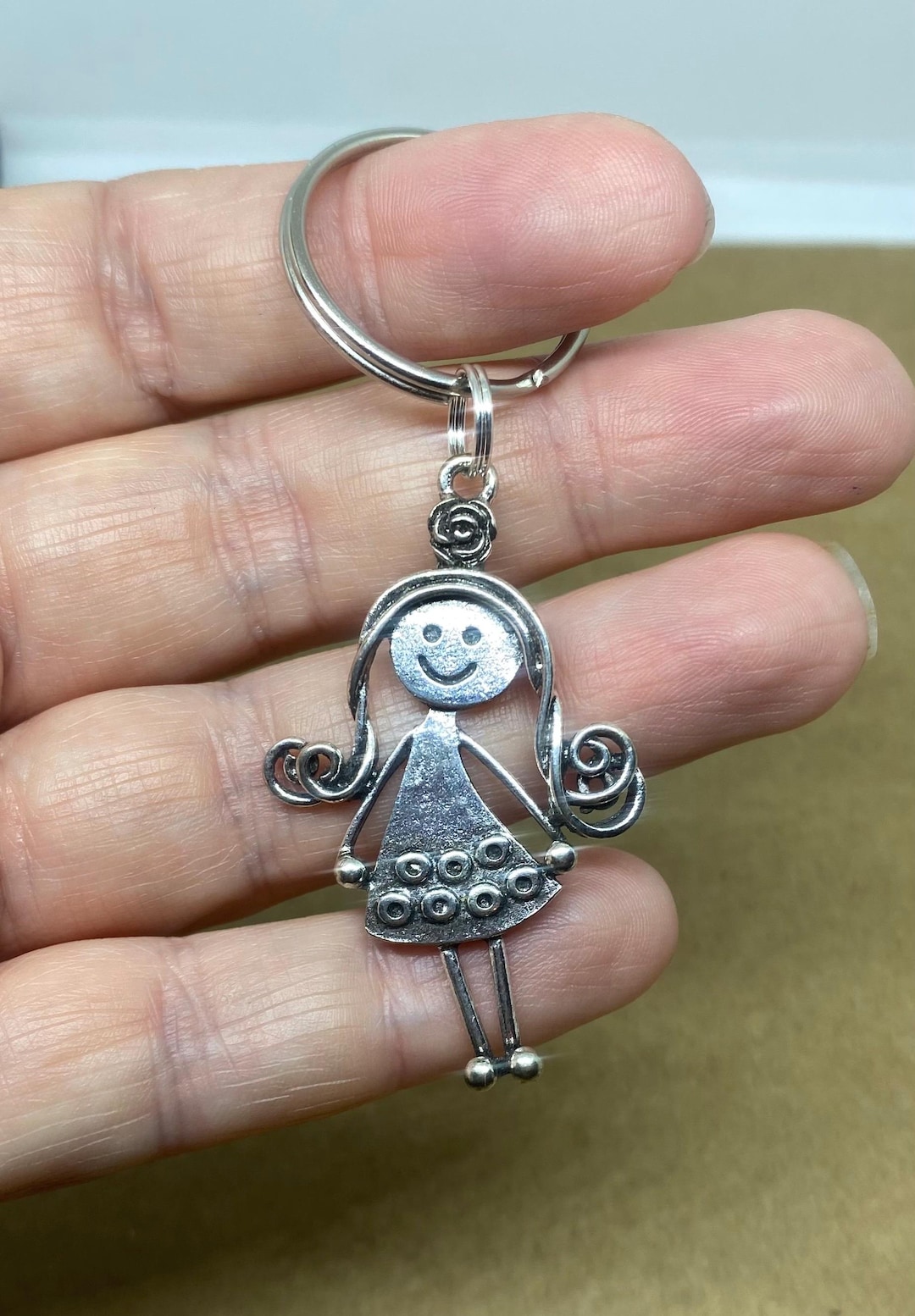 Girl Keyring, Kids Keychain, Gift for Her, Stocking Filler, Teen Gift ...