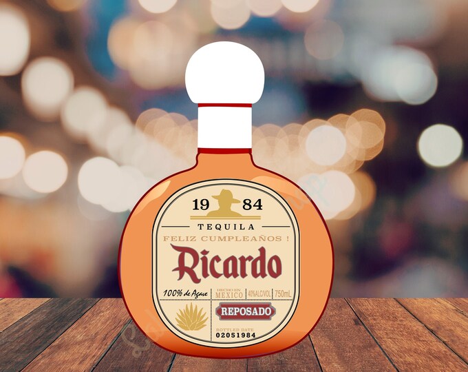 Don Julio Reposado Label, Custom Don Julio Label, Tequila Custom Label ...