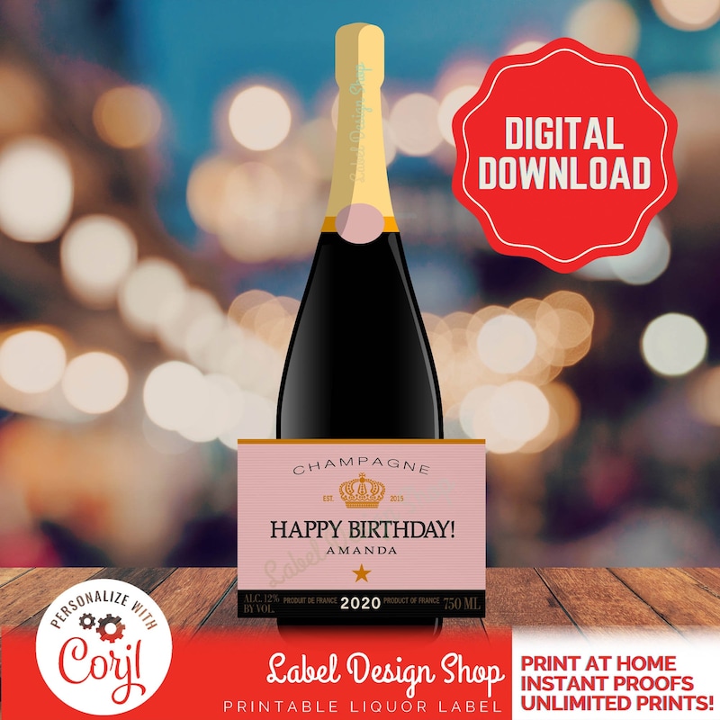 Rose Label - Etsy