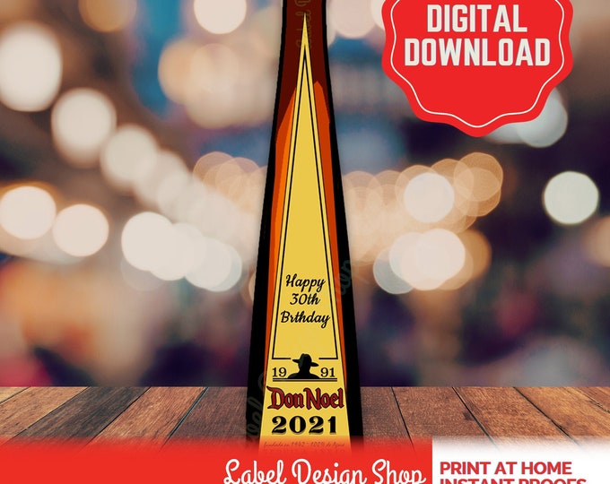 Printable 750ML Don Julio 1942 Label, Gold 1942 Label, Custom Don Julio ...