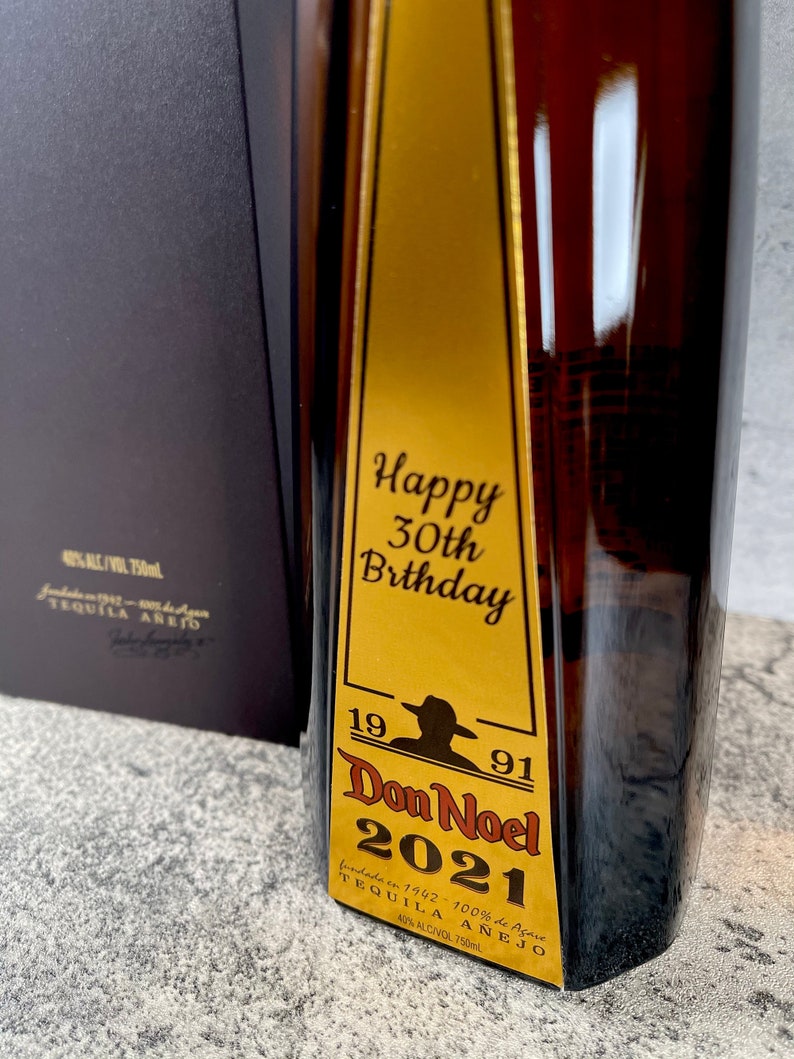 Don Julio 1942 Label Gold 1942 Label Custom Don Julio Label Etsy