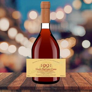 Birthday Custom Label, 1738 Cognac Custom Label, Personalized Cognac ...