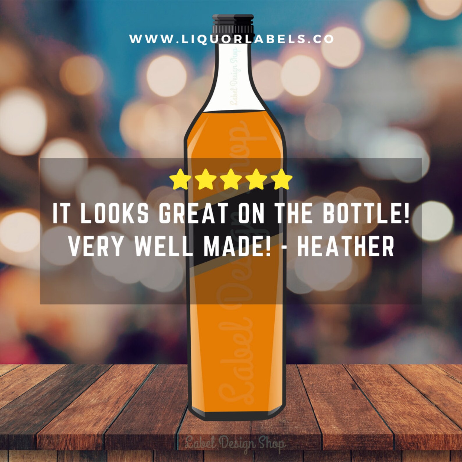 Johnnie Walker Label Black Label Custom Johnnie Walker | Etsy