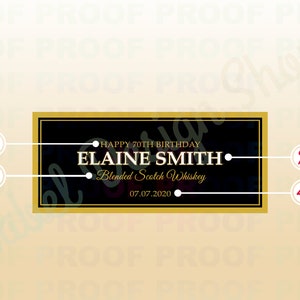 PRINTABLE 750ML Johnnie Walker Label, Black Label, Custom Johnnie ...