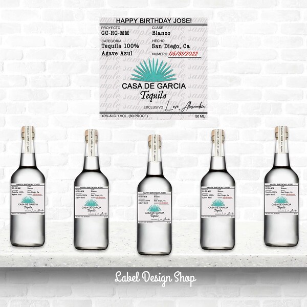 Mini Custom Tequila Bottles - Etsy