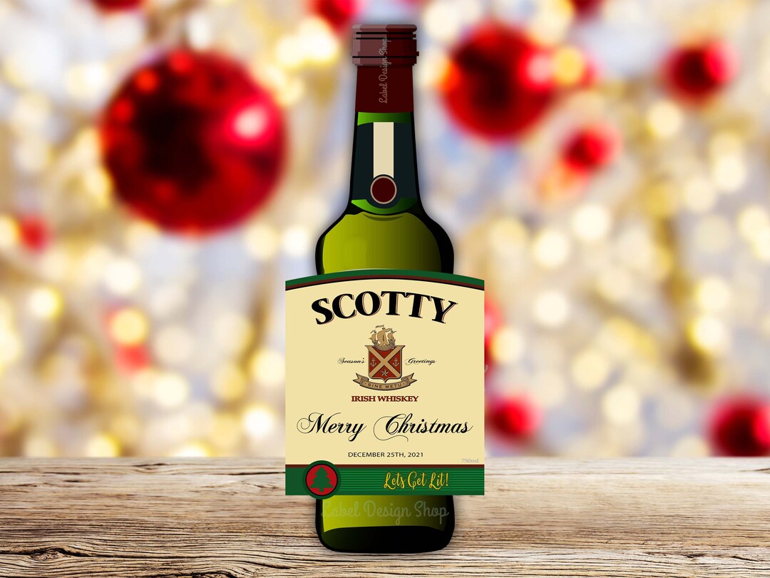 Irish Whiskey Label, Custom Irish Whiskey Bottle, Irish Whiskey, Liquor ...