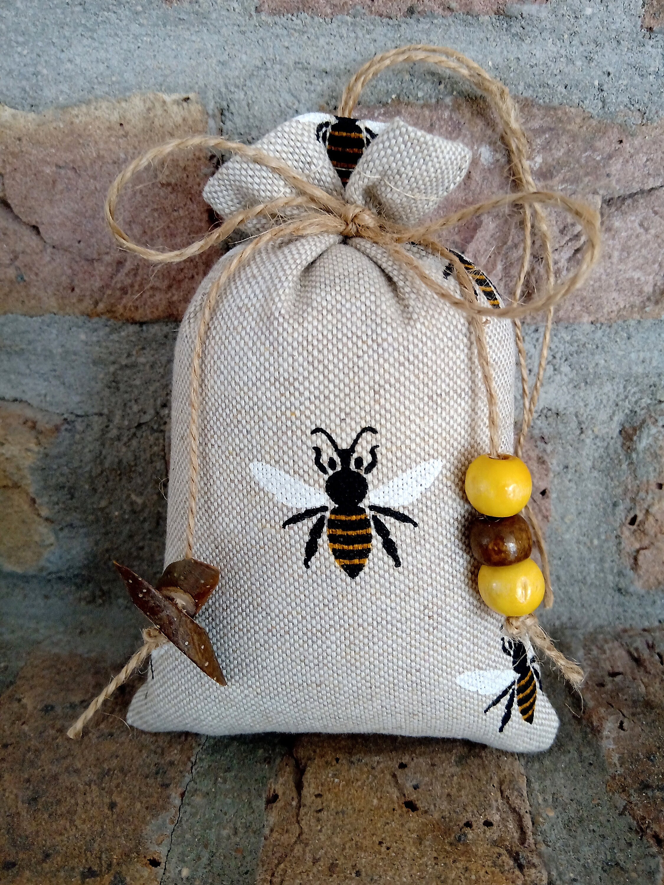 Scent Bag Bee Lavender Fragrance Bag Lavender Bag Organic - Etsy UK