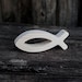 Wooden Christian Fish Jesus Fish Statue Christmas Gift Catholic Baptist ...