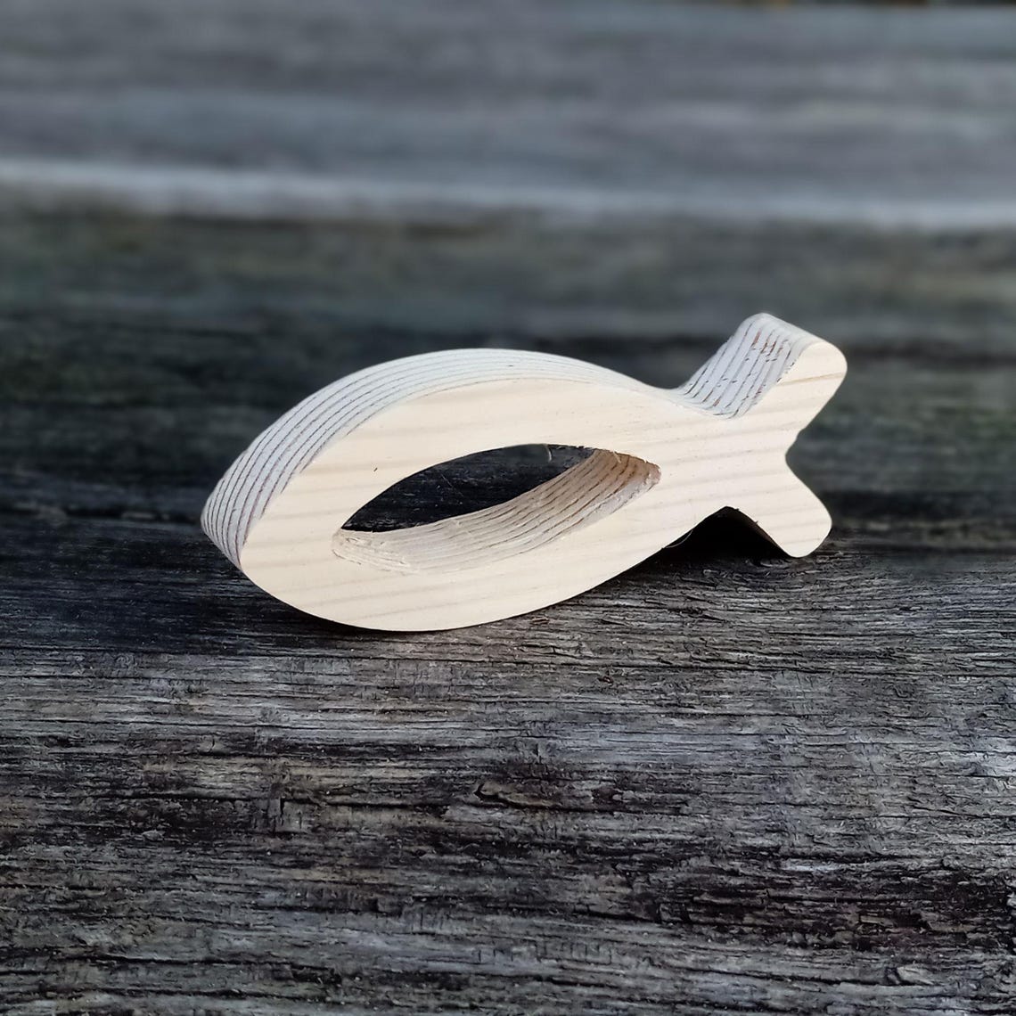 Wooden Christian Fish Jesus Fish Statue Christmas Gift Catholic Baptist ...