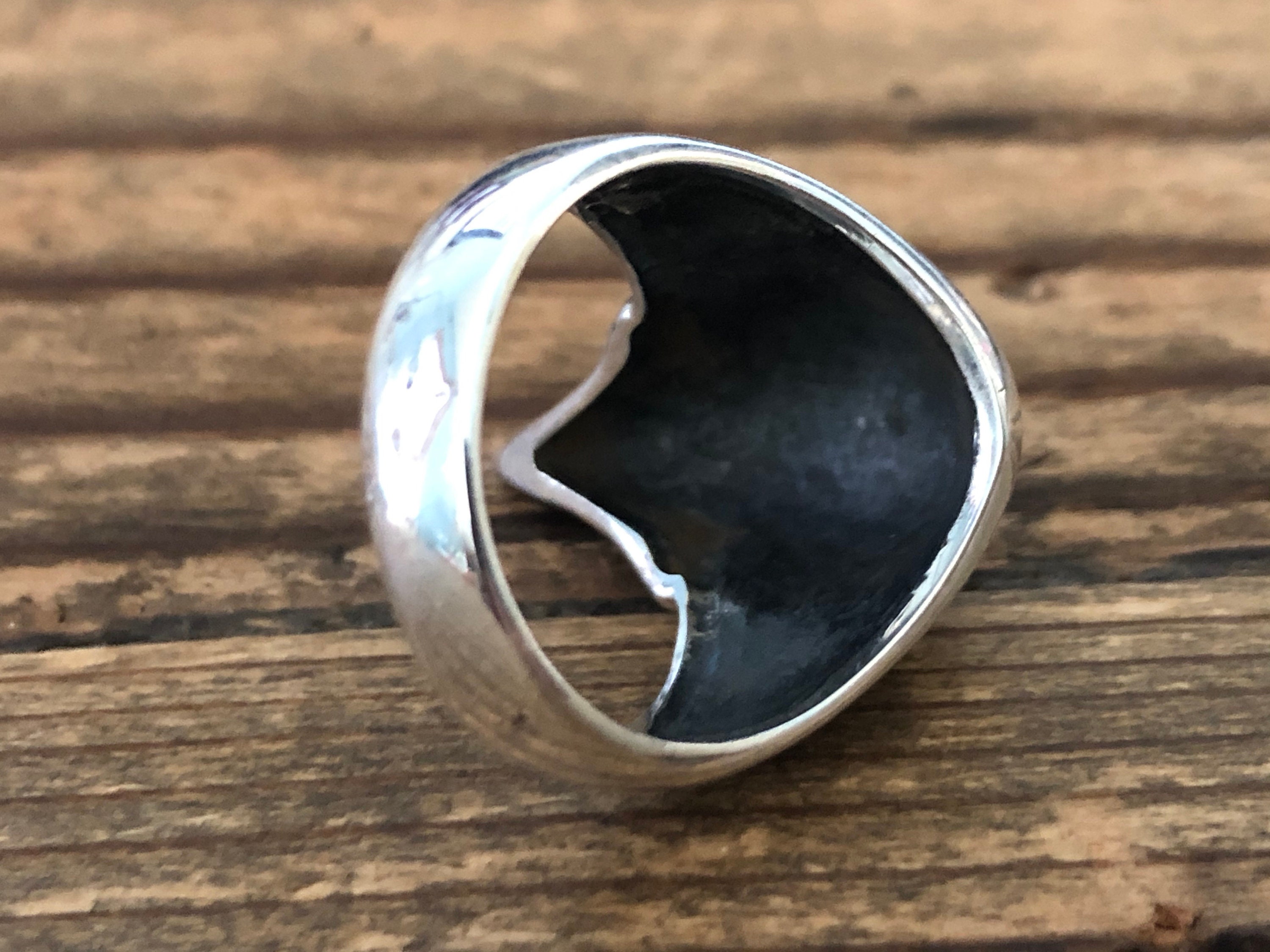 Sterling Silver Magestic Eagle Head Ring - Etsy