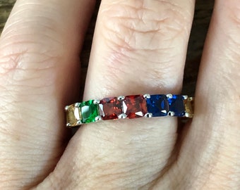 Color Stacking Ring - Etsy