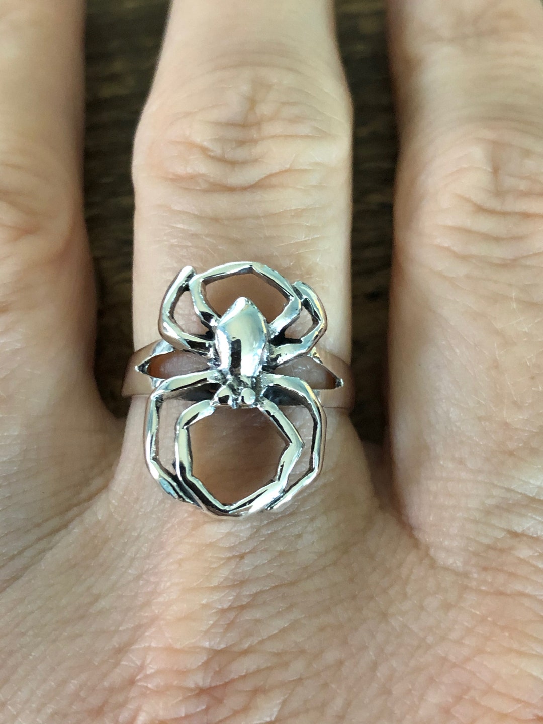 Vintage Style 925 Sterling Silver Spider Ring - Etsy
