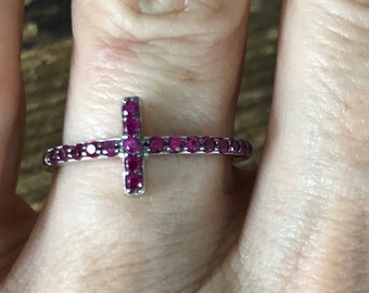 Red Cross Ring - Etsy