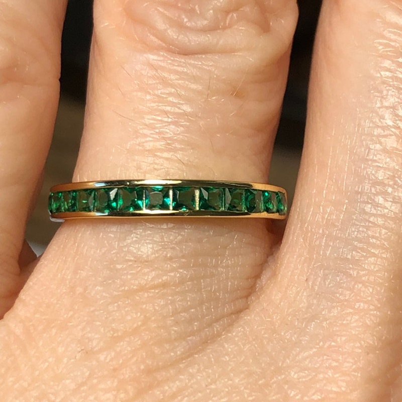 Emerald Green Ring - Etsy
