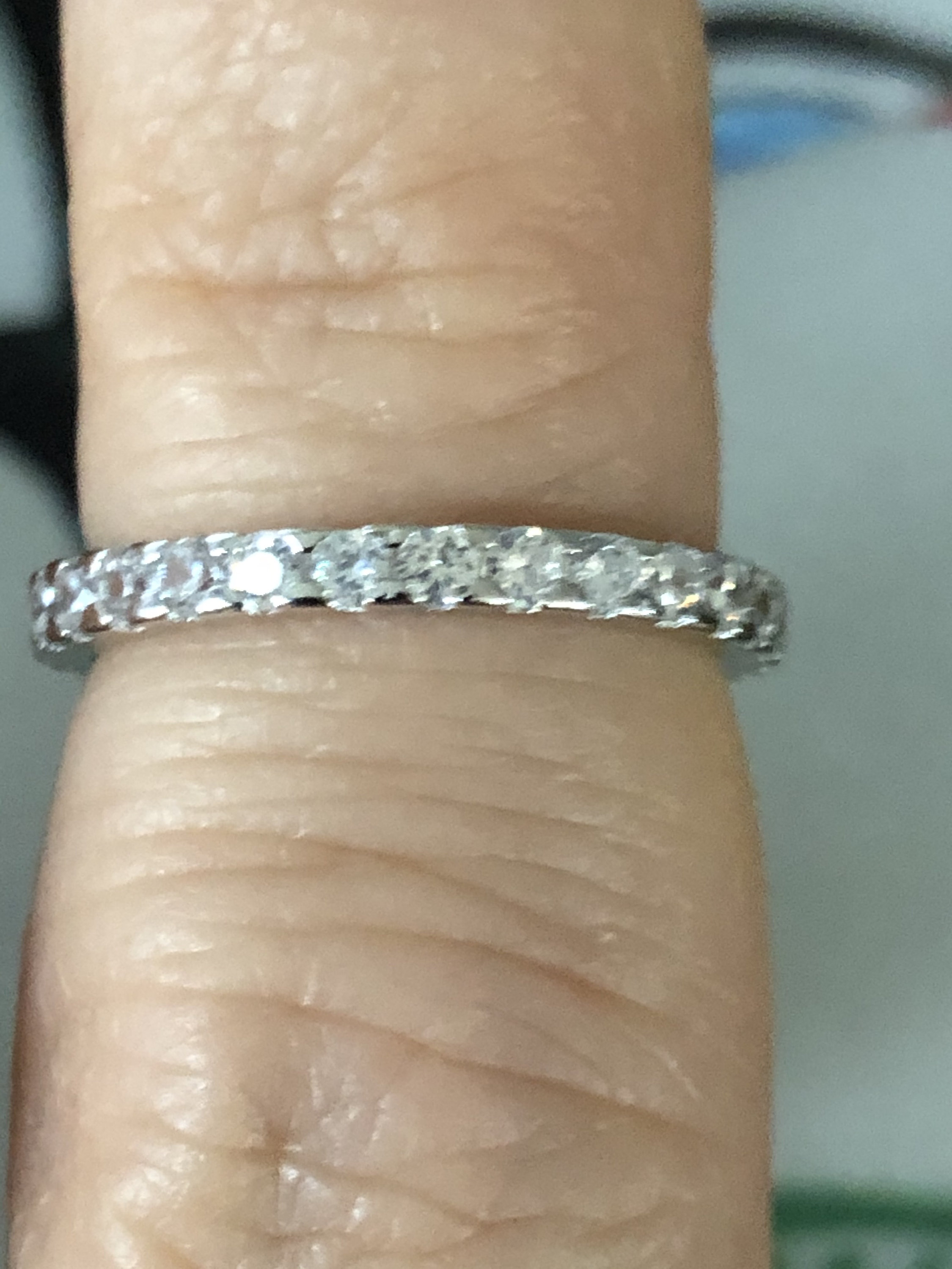 Full Eternity Wedding Band Stacking Ring | Etsy
