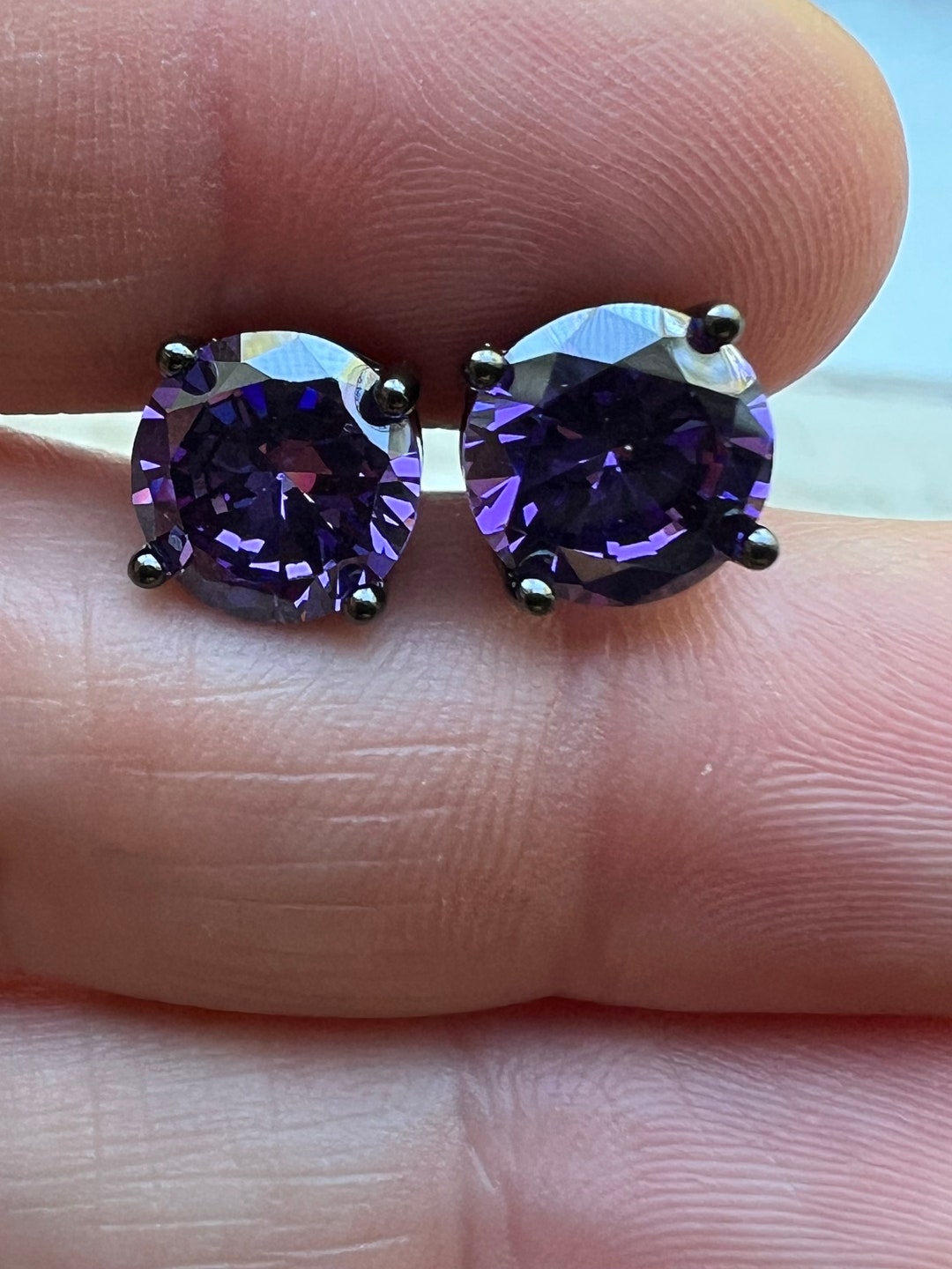 African amethyst earrings store
