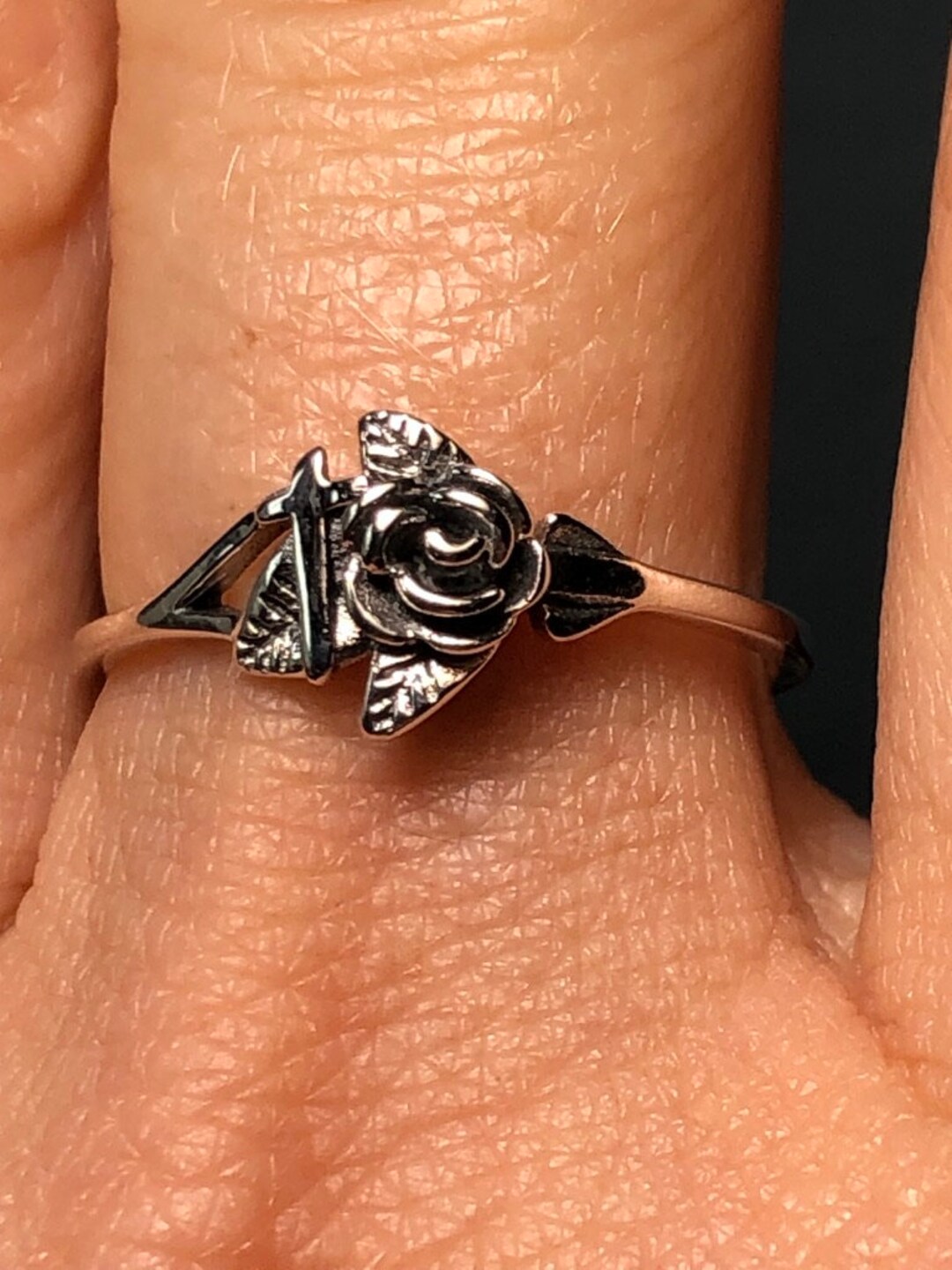 A Vintage Style Silver Rose Cross Ring Scottish Rite - Etsy