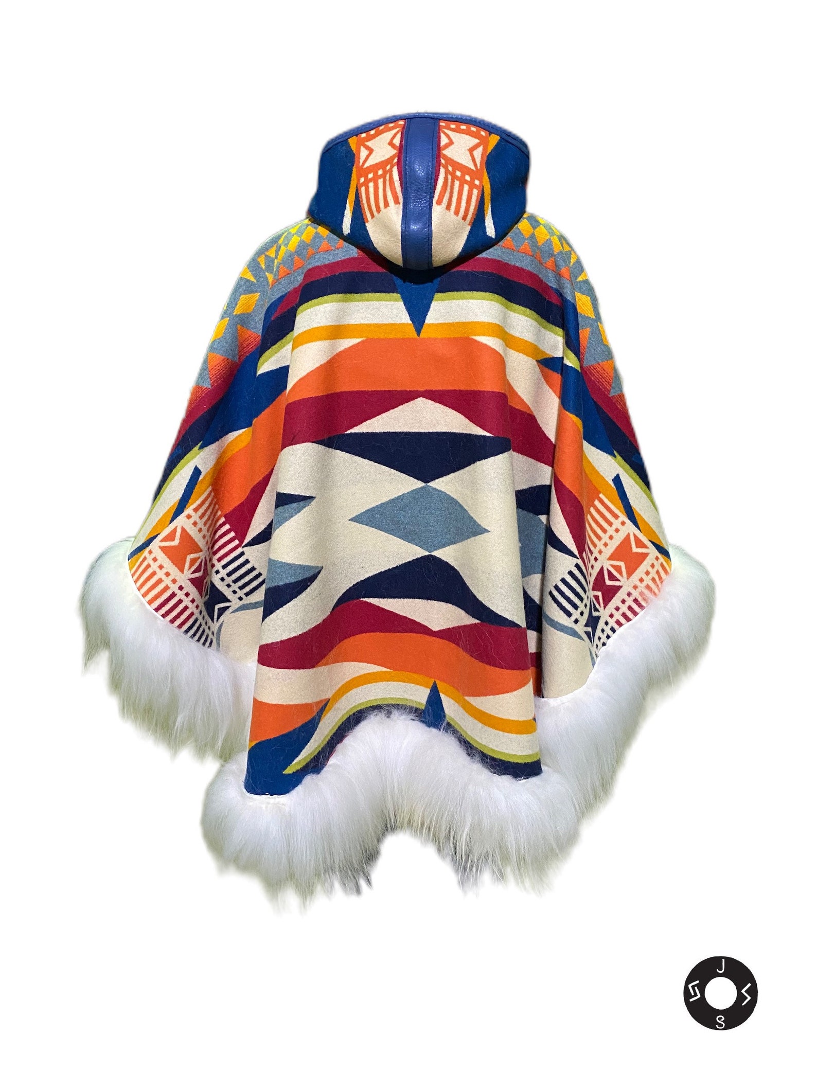 Riding Cape in Fire Legend Leather Icelandic Sheepskin Trim - Etsy