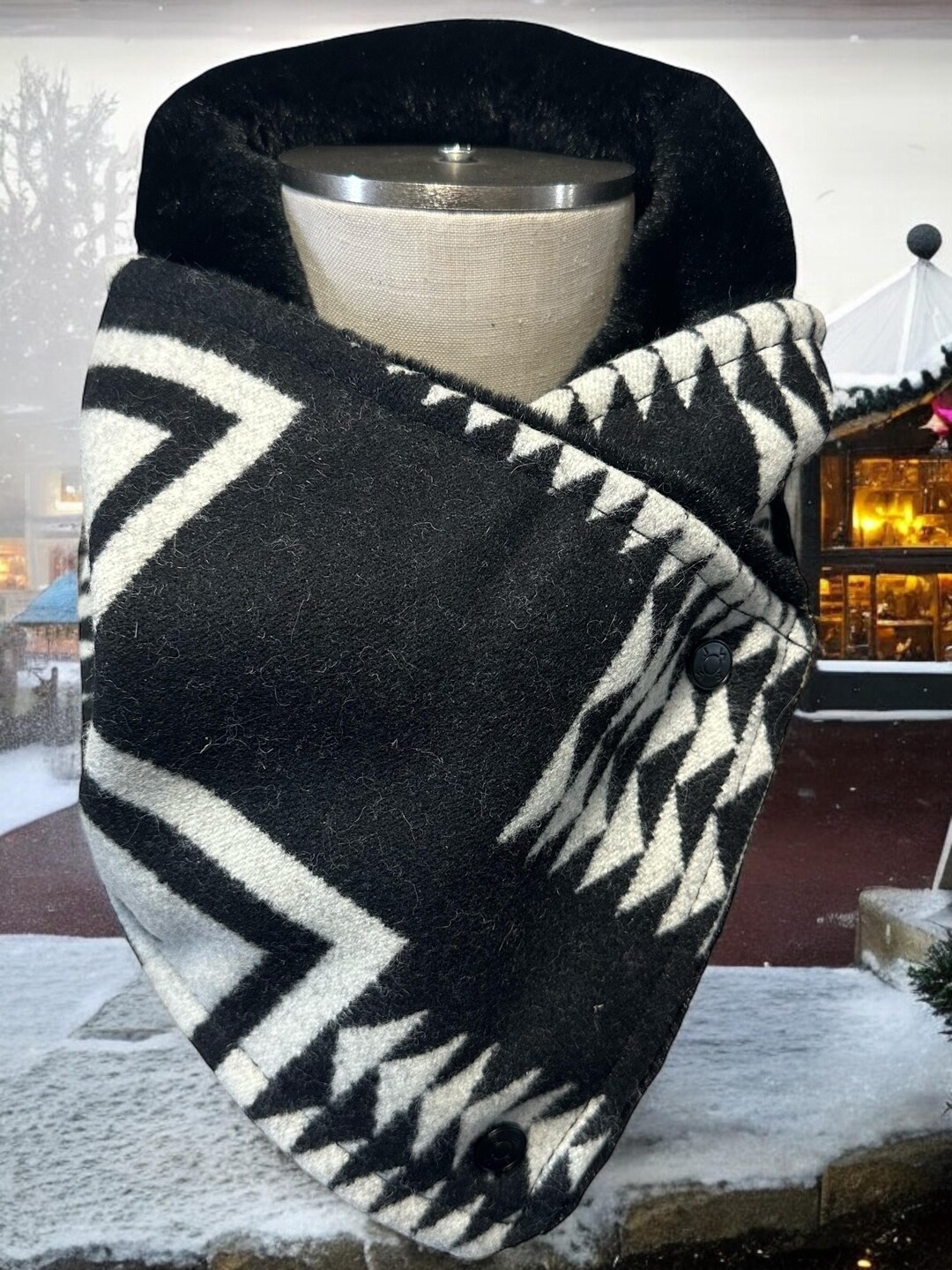 Neck Wrap Walking Rock Black & White - Etsy