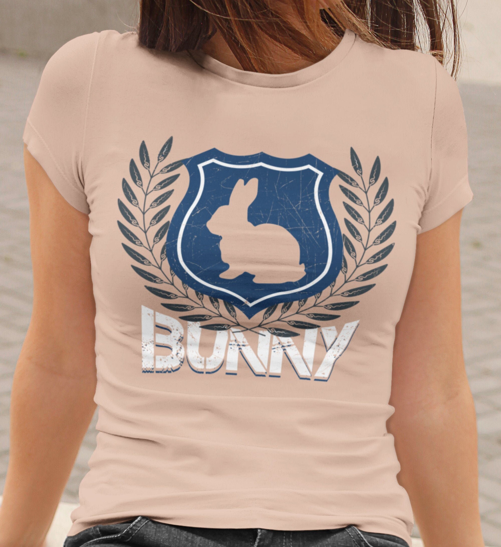 Badge Bunny Police Tshirt Easter Rabbit Tee for Women Police - Etsy