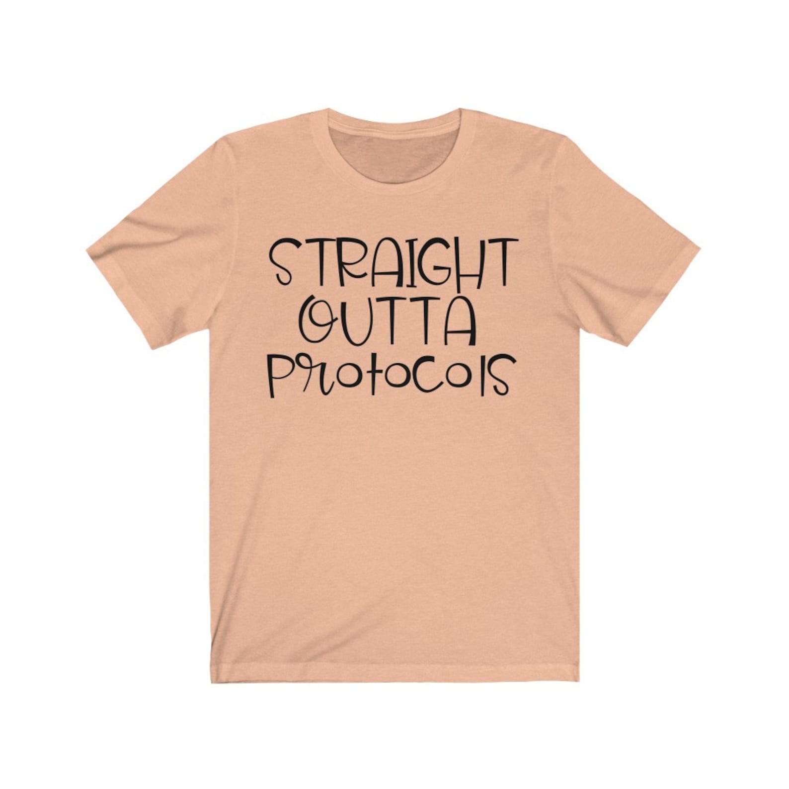 Straight Outta Protocols T-shirt School Psychologist Work on Casual ...