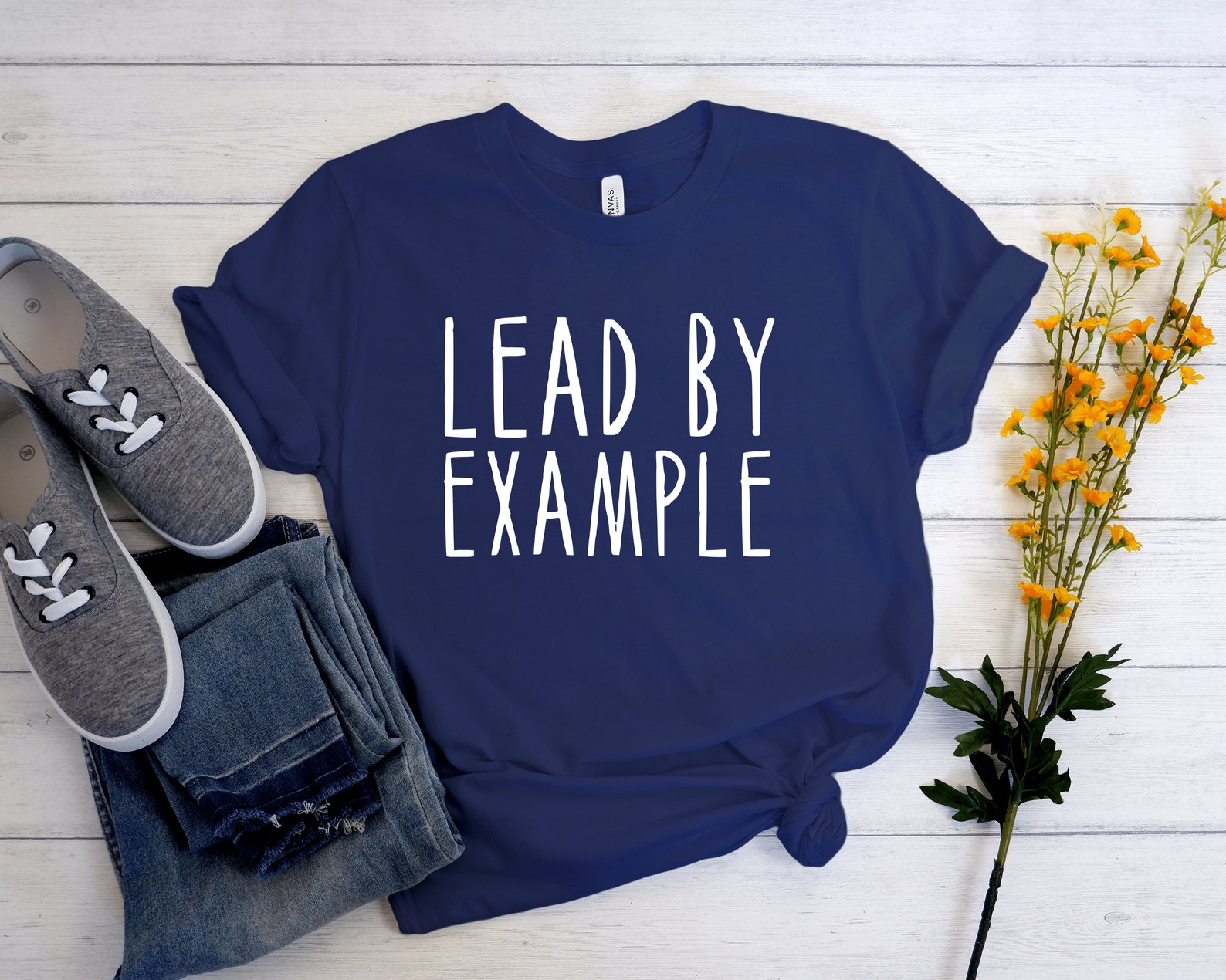 Leader T-shirt Lead by Example Inspirational Shirt Teaching | Etsy