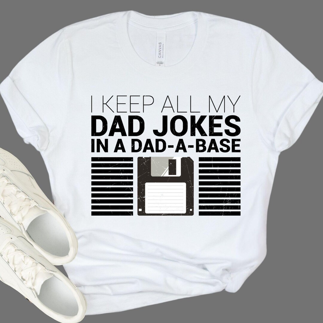 Dad Jokes T-shirt, Funny Floppy Disk Tee, Programmer Dad Gift, Tech ...
