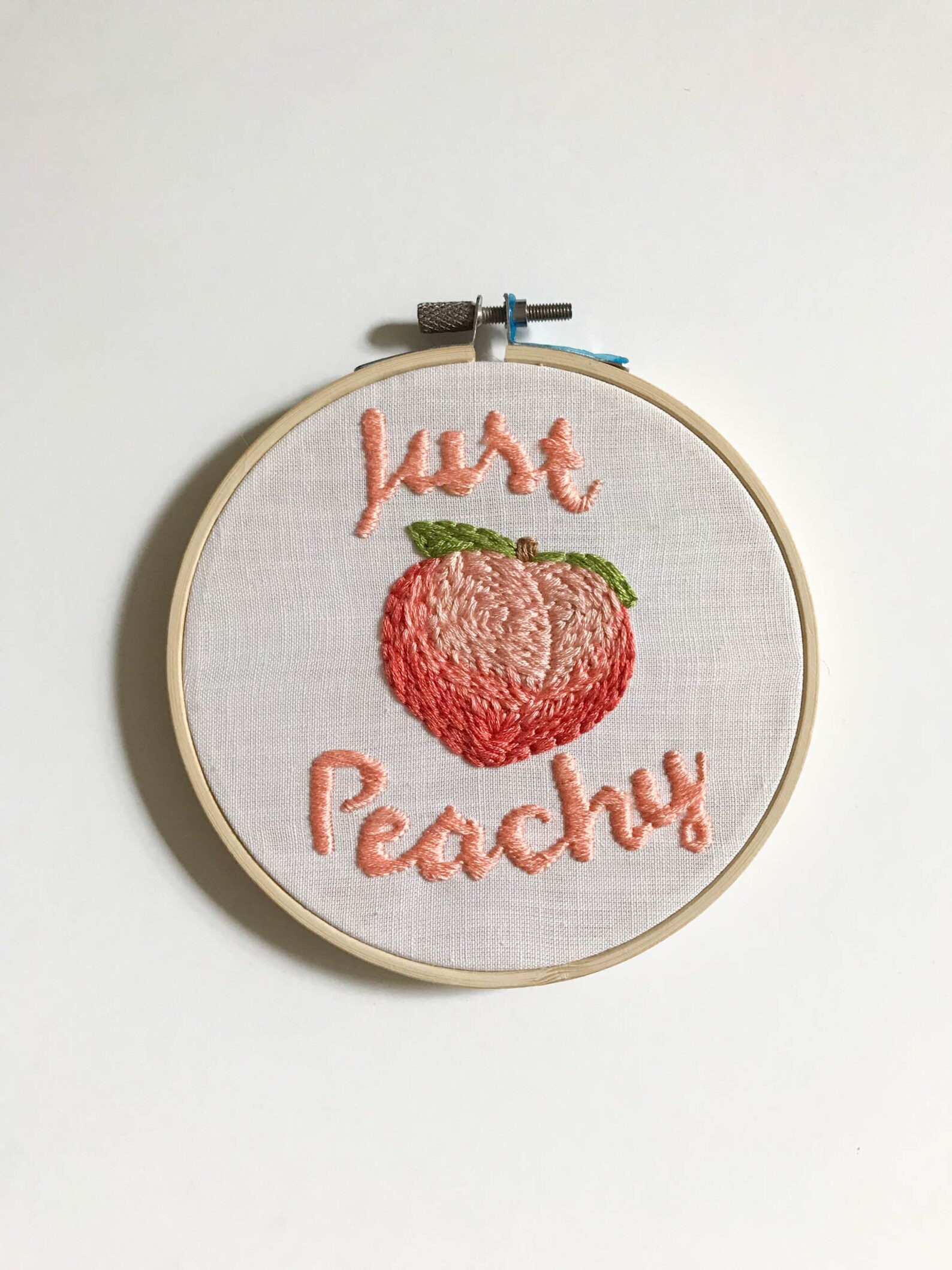 Just Peachy Embroidery Pattern PDF Digital Download Hoop Art | Etsy