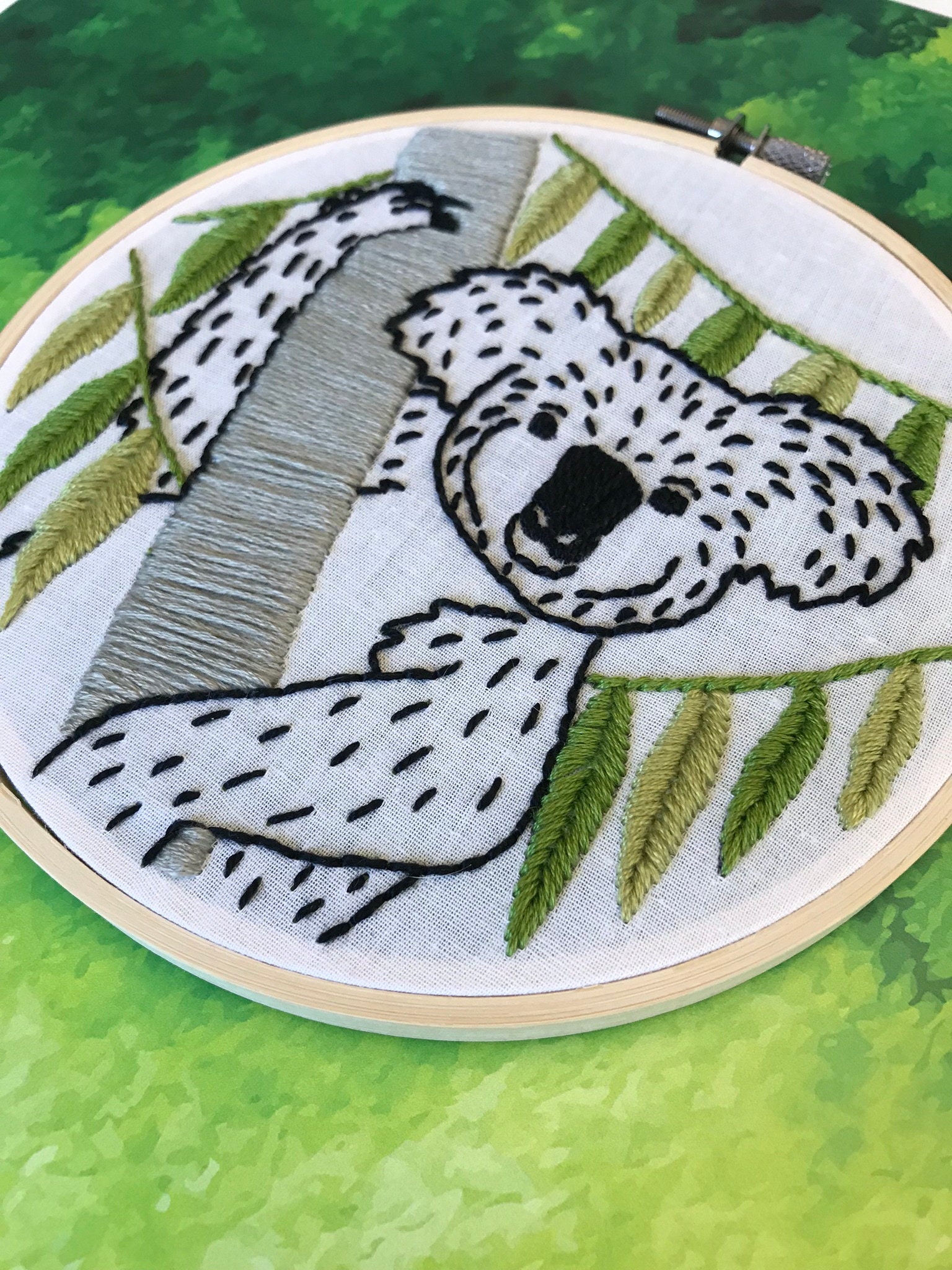 Kip the Koala Embroidery Pattern PDF Digital Download Hoop | Etsy