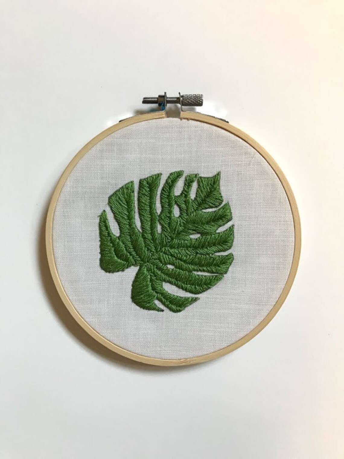 Monstera Leaf Embroidery Pattern PDF Digital Download Hoop - Etsy