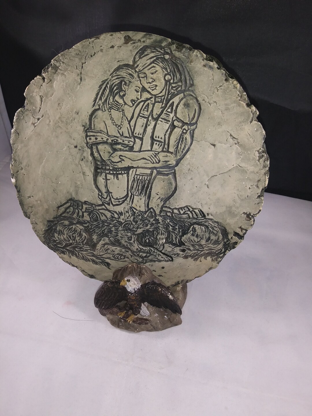 Vintage Shapes of Clay Mount St. Helens Ash Plaque Native American ...