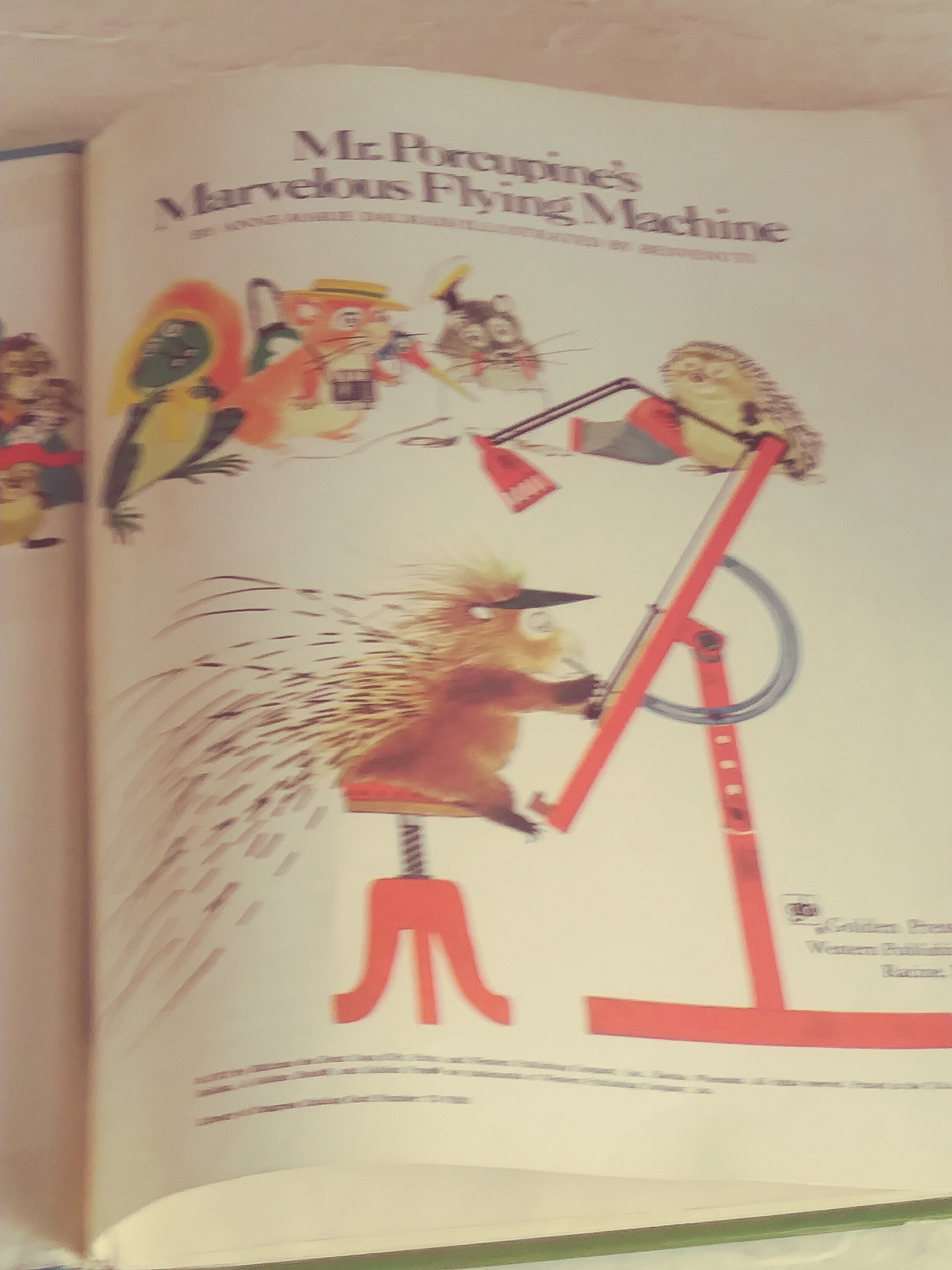 1972 Mr. Porcupine's Marvelous Flying Machine - Etsy UK