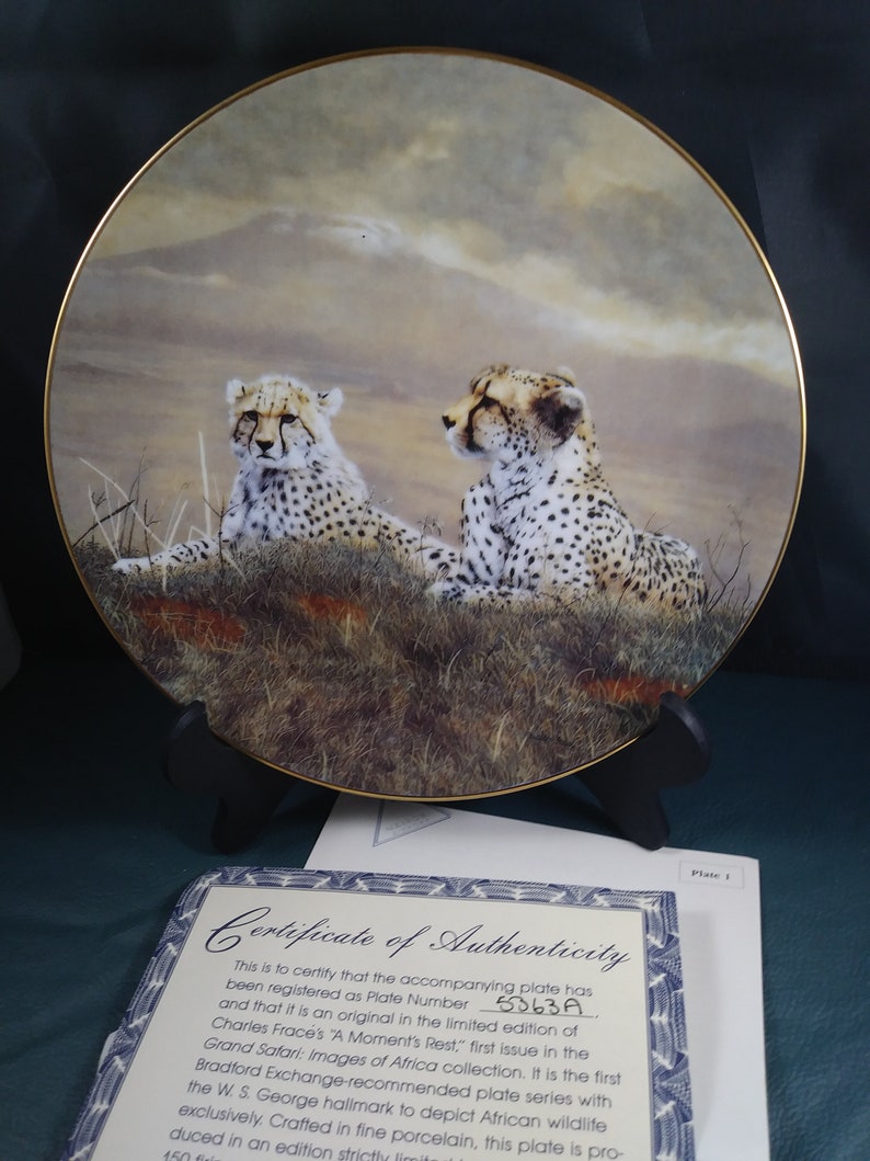 Charles Frace Grand Safari Images of Africa Collector Plate "a Moments ...