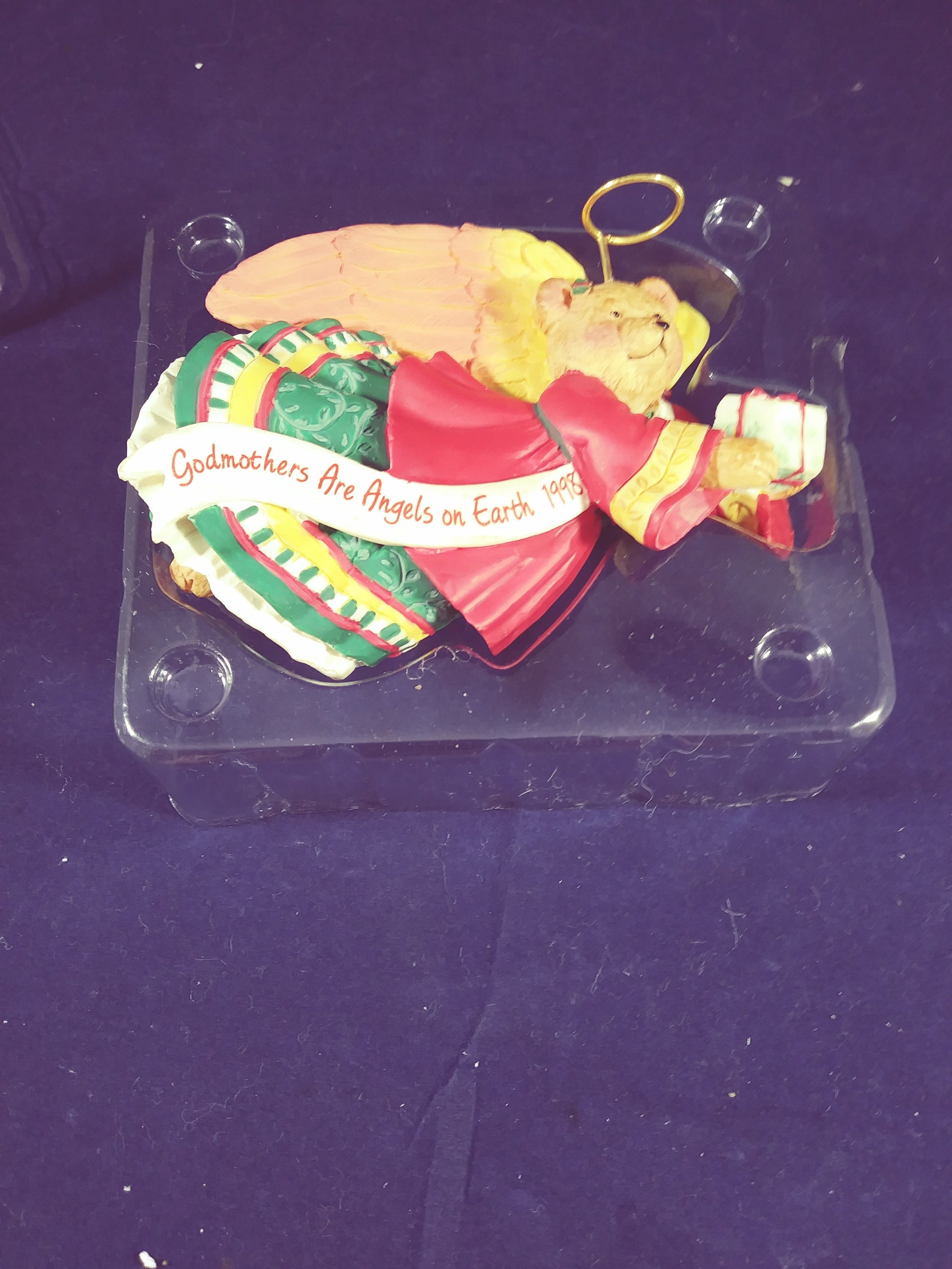 1998 Carlton Cards Heirloom Collections 10th Anniversary "godmother ...