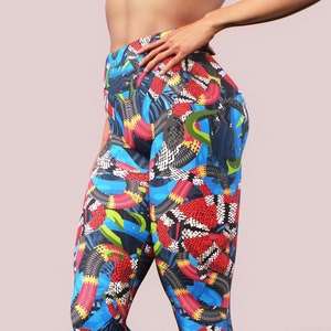 Snake Printed Leggings 3D Animal Tights Women Activewear Workout ...