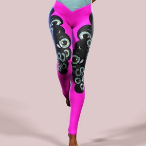 Psy Printed Leggings Eye Psychedelic Crazy Yoga Pants Gym Tights ...